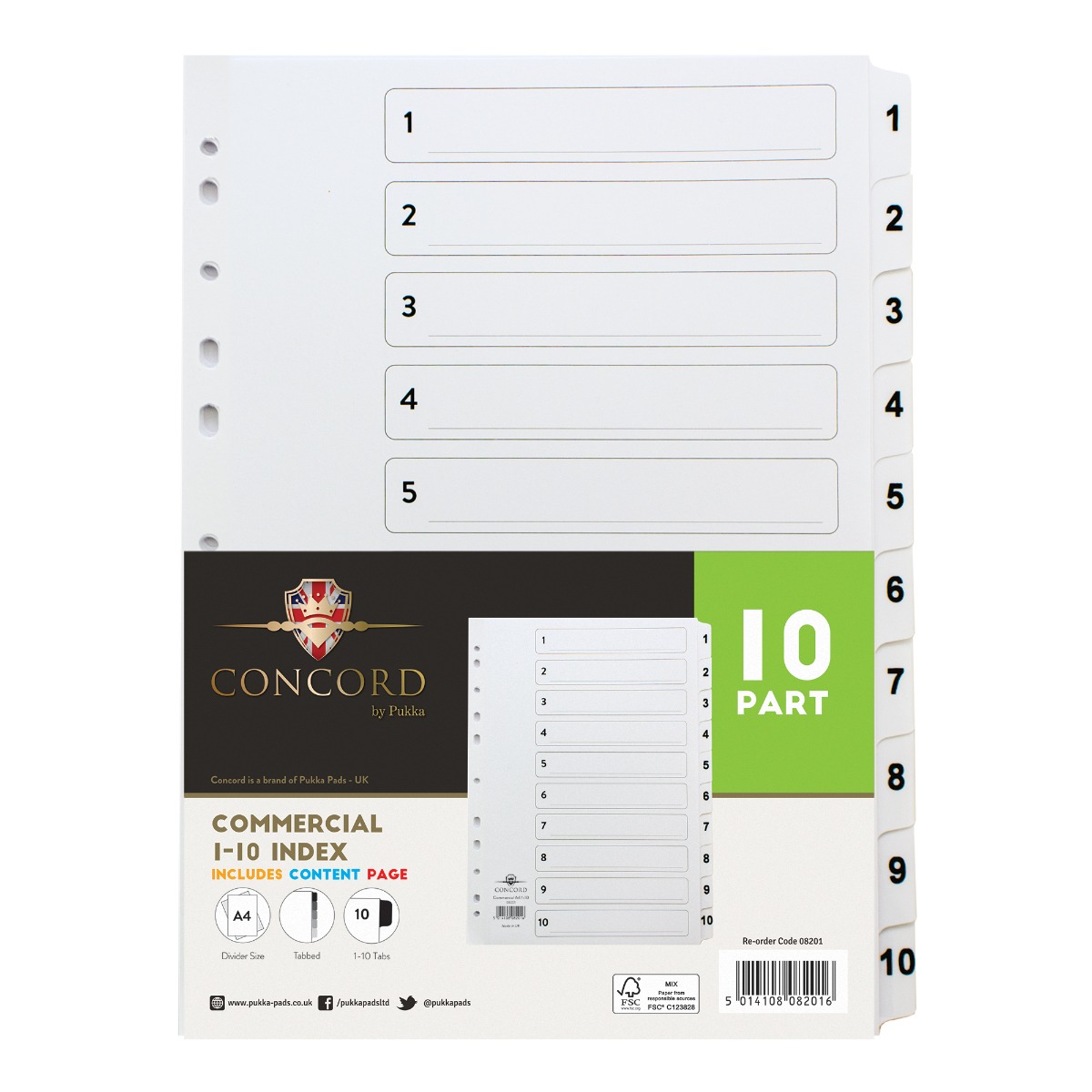 Concord Commercial A4 1-10 Index