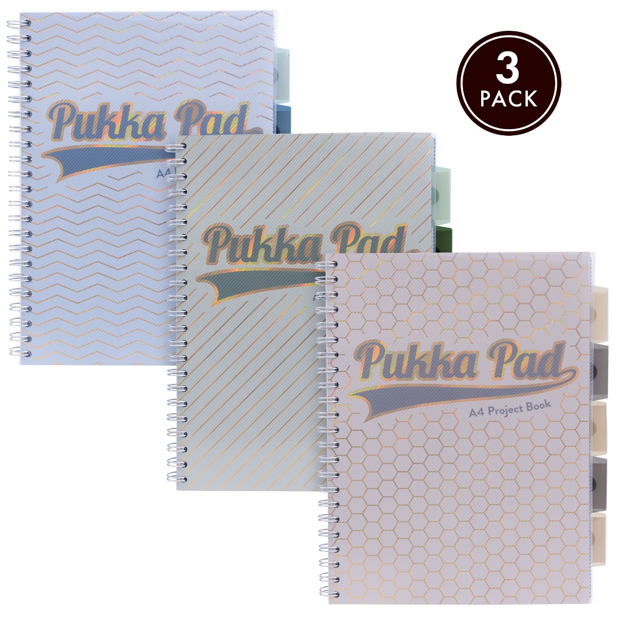 Pukka Pads Haze A4+ Jotta - Assorted Pack of 3
