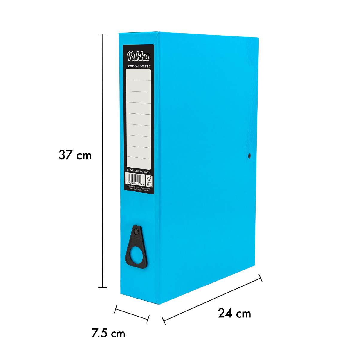 Pukka Pad Brights Foolscap Box File Blue