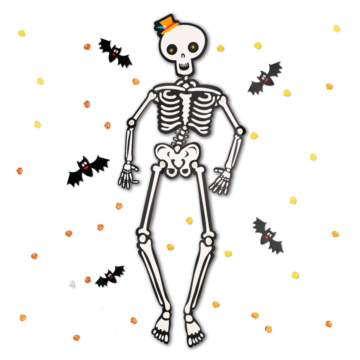 Halloween Skeleton Dangly Character